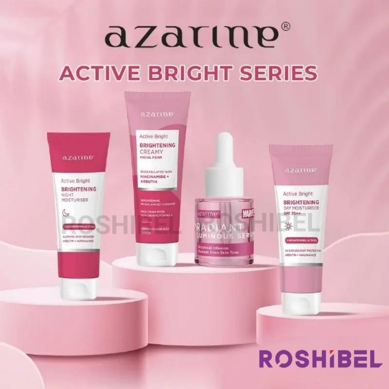 Jual ROSHIBEL - Azarine Active Bright Series | Creamy Facial Wash | Day ...