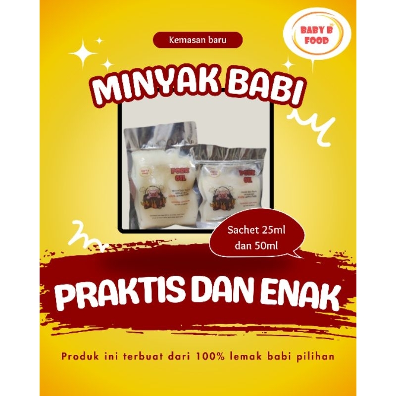 Jual minyak babi sachet/minyak babi mini/minyak goreng sachet/minyak ...