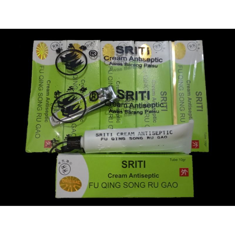 Jual Salep Sriti Cream Antiseptic Original Ecer Logo Oval Gold Hologram ...