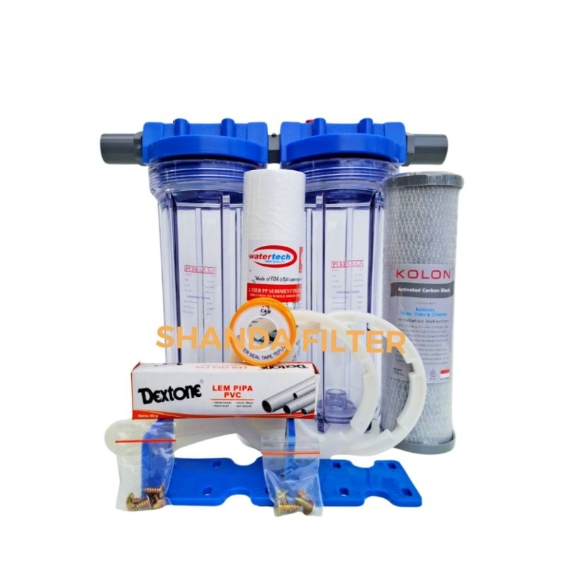 Jual Paket Filter Air 2 Tahap Untuk Air Pam Siap Pakai (Puretrex 10 ...