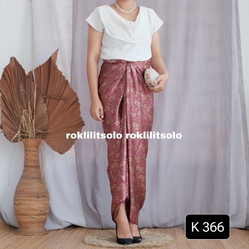 Jual Rok lilit songket / rok songket / wrap skirt instan / kain lilit ...