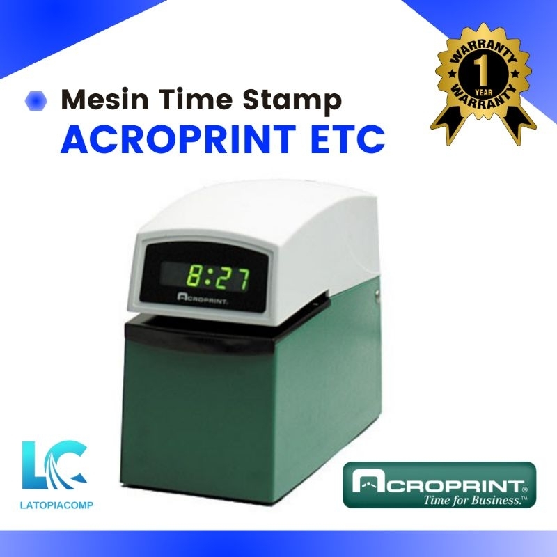 Jual Mesin TimeStamp Acroprint ETC Digital | Shopee Indonesia