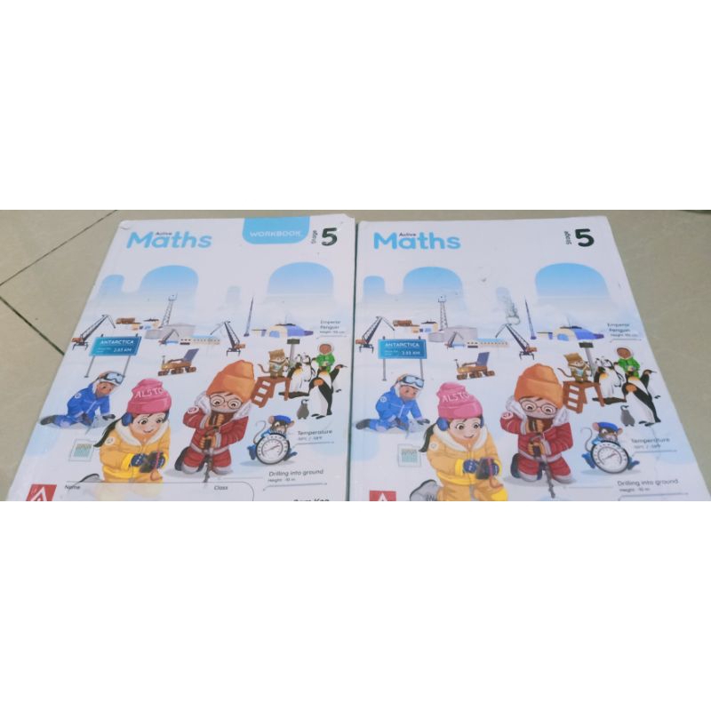 Jual Active math 5 workbook n textbook second original | Shopee Indonesia