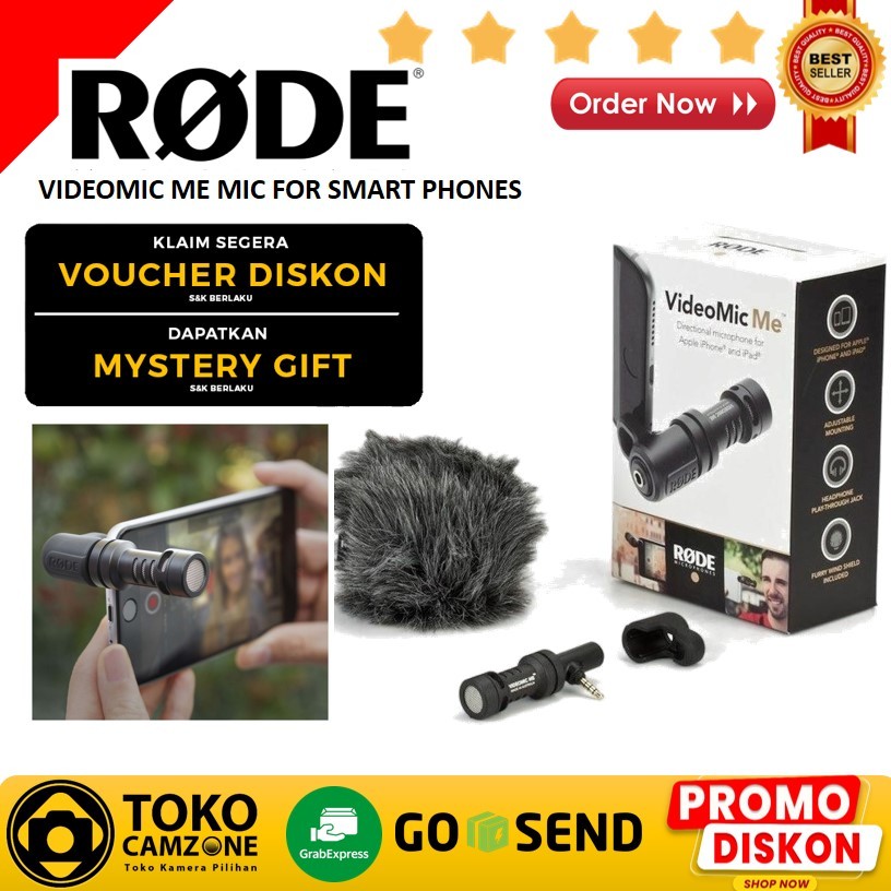 Jual Rode VideoMic Me Directional Mic For Smart Phones | Shopee Indonesia