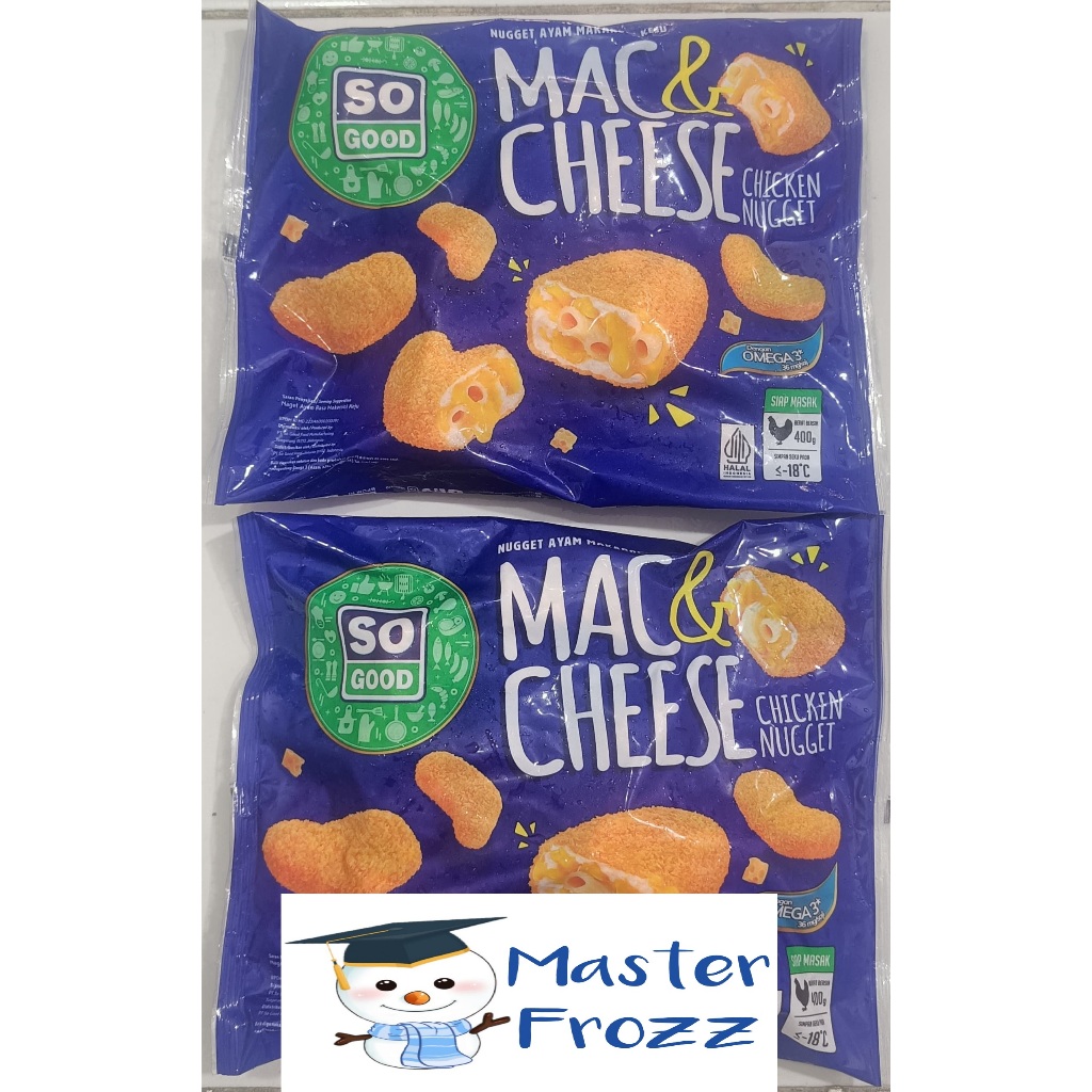 Jual So Good MAC & Cheese Chicken Nugget | Nugget Makarani Keju 400g | Shopee Indonesia
