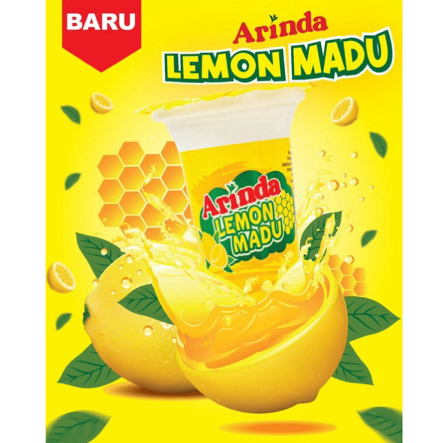 Jual Arinda Lemon Madu 160ml x 24 cup | Shopee Indonesia
