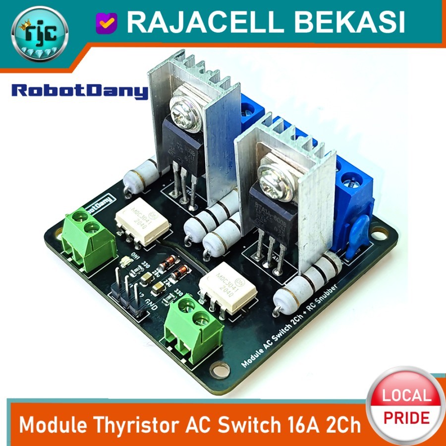 Jual Thyristor AC Switch 2 Channel Relay 220V AC 16A Max 3.3V 5V Arduinoo | Shopee Indonesia