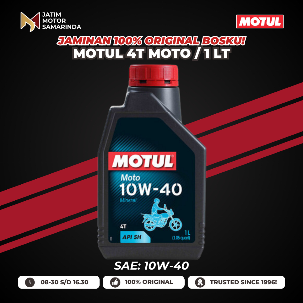Jual Oli MOTUL 4T 4 Tak Moto SAE 10W-40 1000 ML / 1 LT | Shopee Indonesia