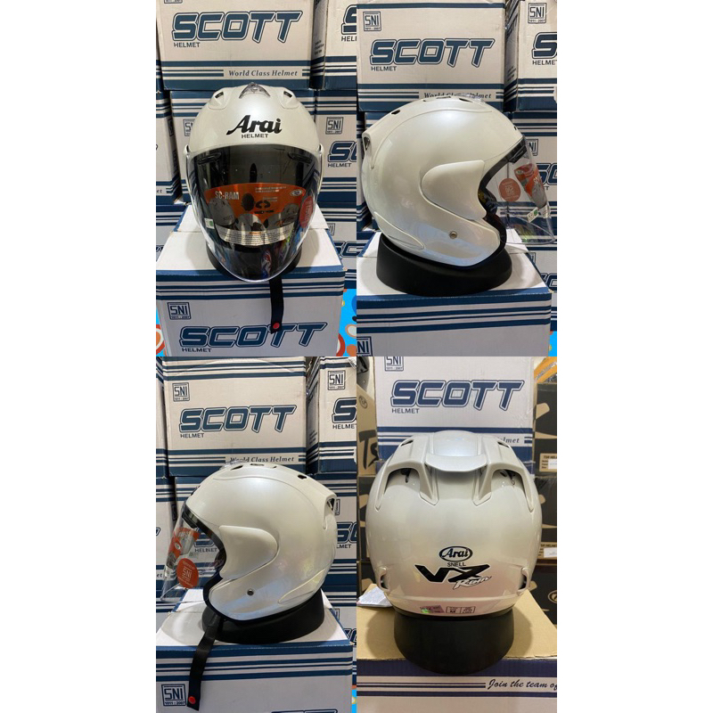 Jual helm half face copy tsr copy arai merk scott vz ram | Shopee Indonesia