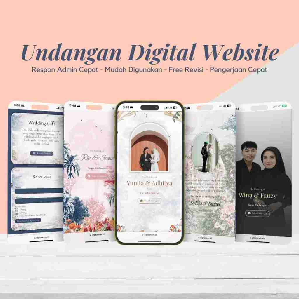 Jual Undangan Digital Website Pernikahan Premium Full Fitur | Dengan Foto & Tanpa Foto | Shopee ...