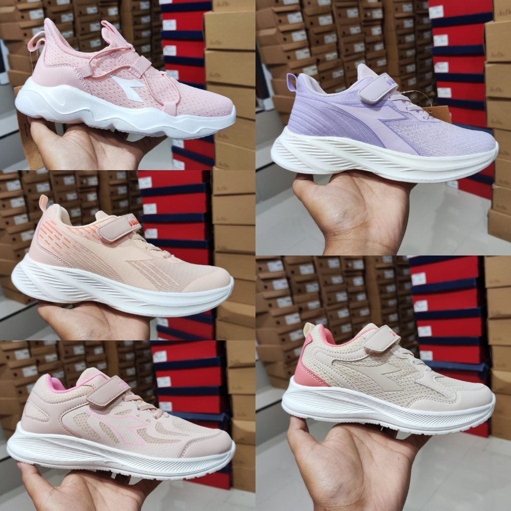 Jual Sepatu Anak Perempuan Diadora Jr Pink / Purple / Grey Original ...