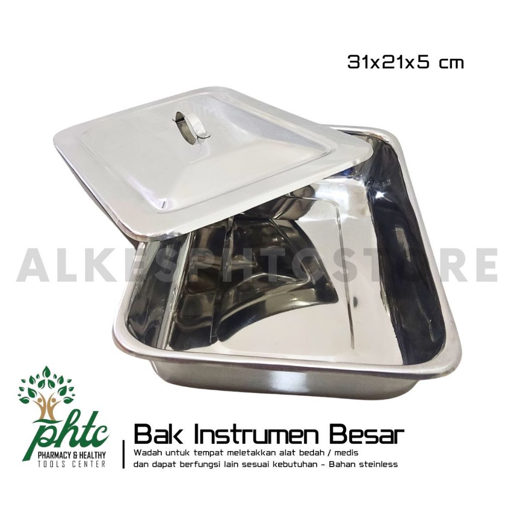 Jual Bak Instrumen Besar l Tempat Instrumen Tray Stainless Medis l Bak ...