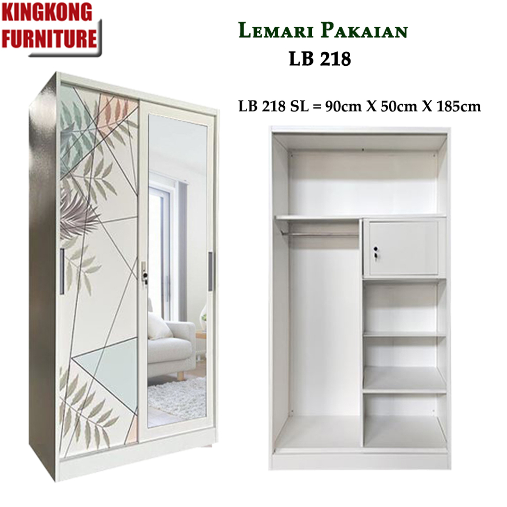 Jual Lemari Pakaian Besi / Lemari Baju Besi / Lemari Pakaian Sliding 2 Pintu | 3 Pintu | 4 Pintu ...