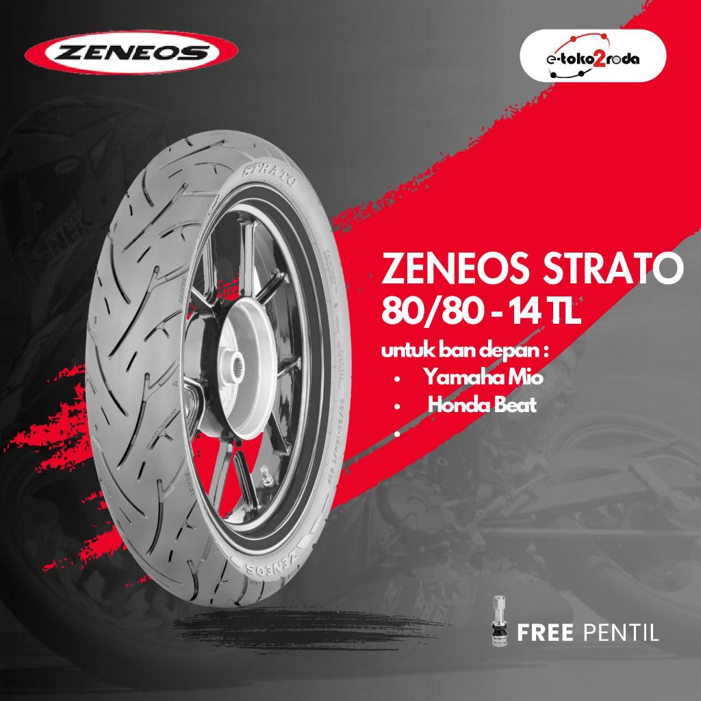 Jual BAN ZENEOS TUBELESS STRATO 80/80 RING 14 | Shopee Indonesia