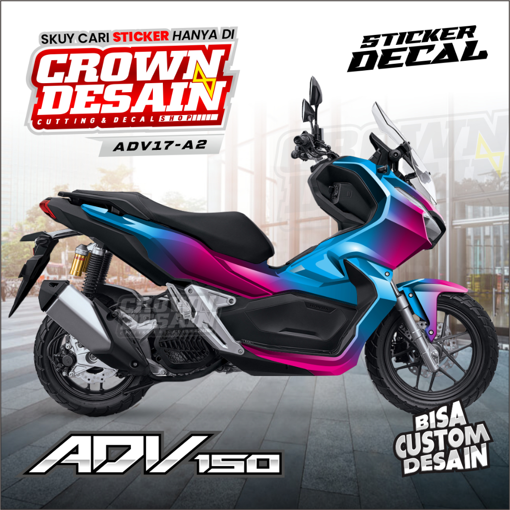 Jual Decal Fullbody Honda ADV 150 Tahun 2019 Variasi Gradasi Warn Style ...
