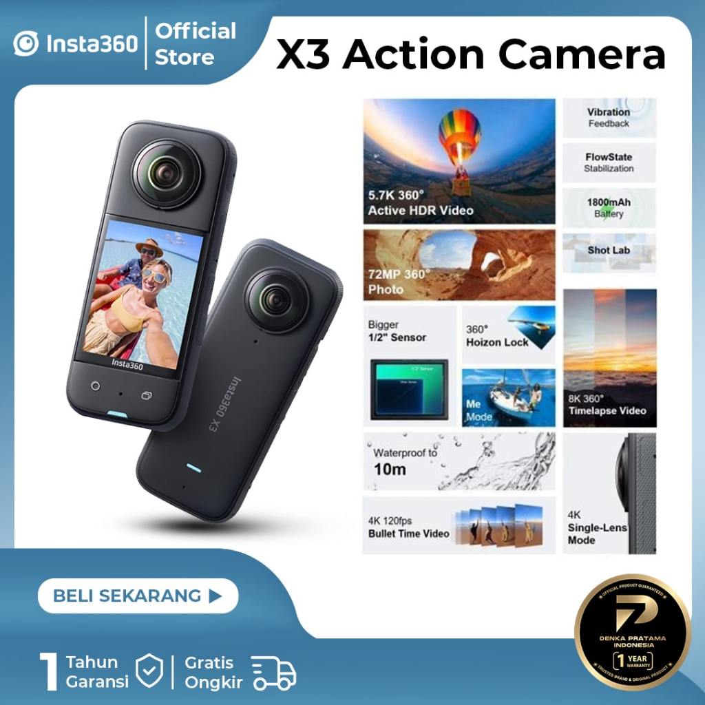 Jual Insta360 X3 Action Cam Insta 360 ONE X 3 Garansi Resmi | Shopee ...