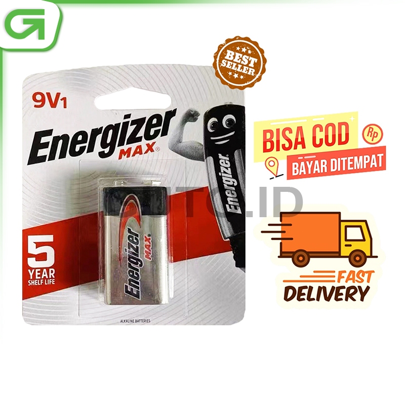 Jual Baterai 9V Energizer Max Alkaline Battery | Shopee Indonesia