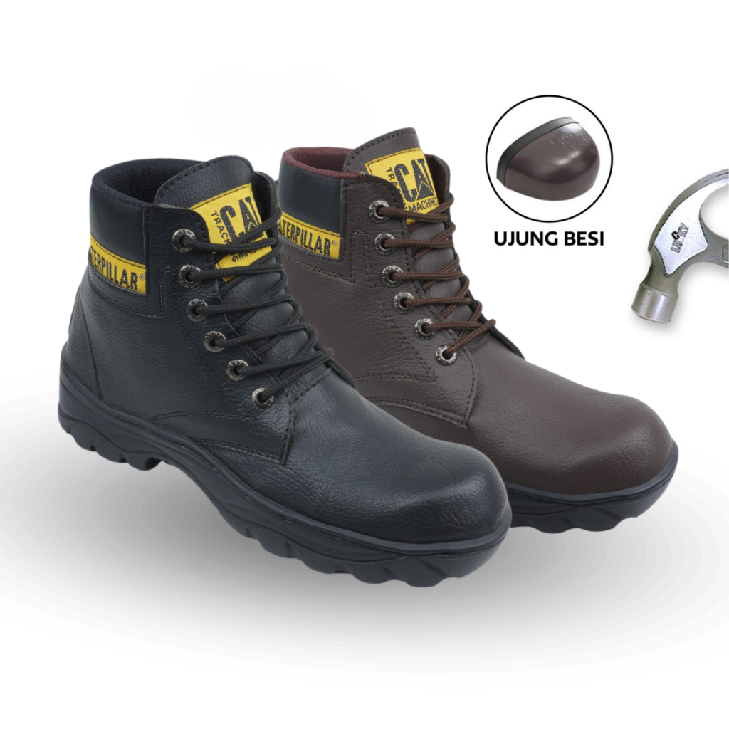 Jual SEPATU SAFETY PROYEK PRIA UJUNG BESI SEPATU SAFETY SEMI BOOTS PRIA ...