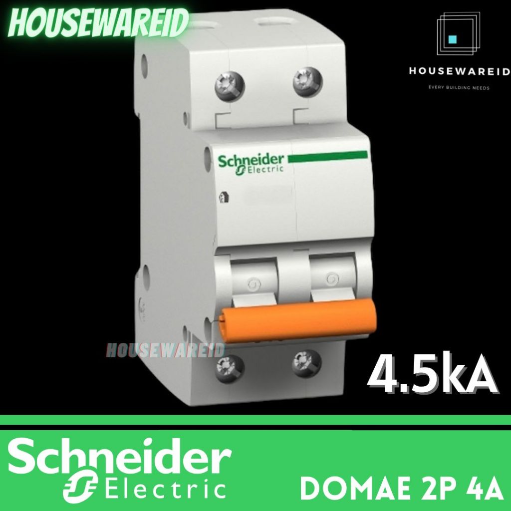 Jual MCB 2p 4a Schneider Domae / MCB Schneider 2 Phase 4 Ampere Domae ...