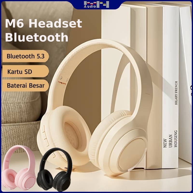 Jual 【Garansi 1 tahun】M6 Headphone Bluetooth Wireless Headset Earphone ...
