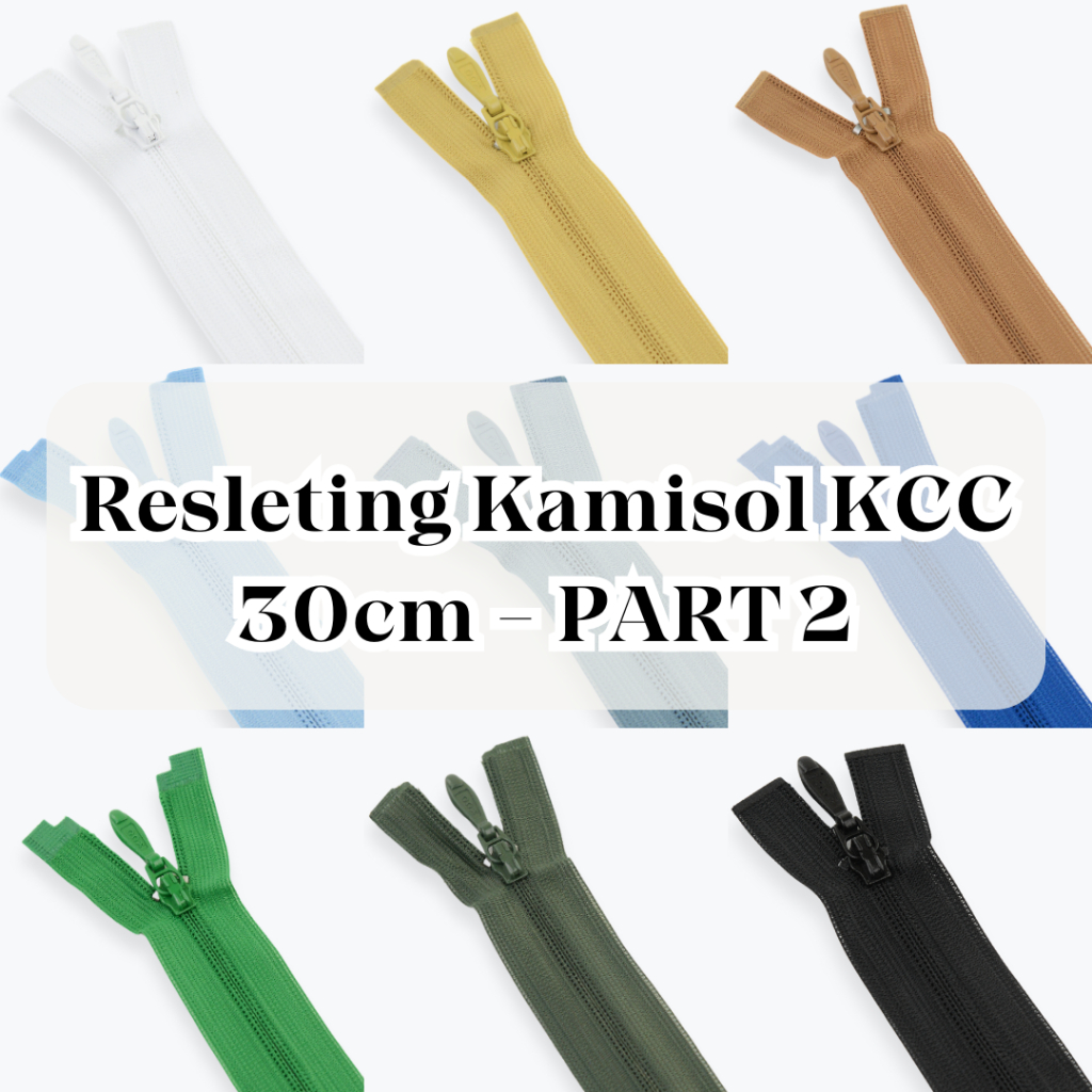 Jual Resleting Kamisol 2 Longtorso Bustier KCC 30cm Open End KCC Zipper ...