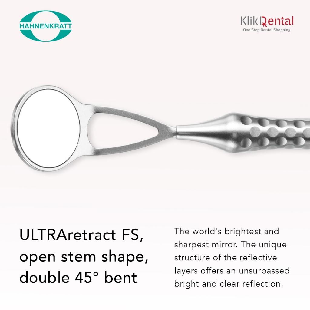 Jual KLIK DENTAL Mouth Mirrors Ultra FS Ultra Retract No.4 set with ...
