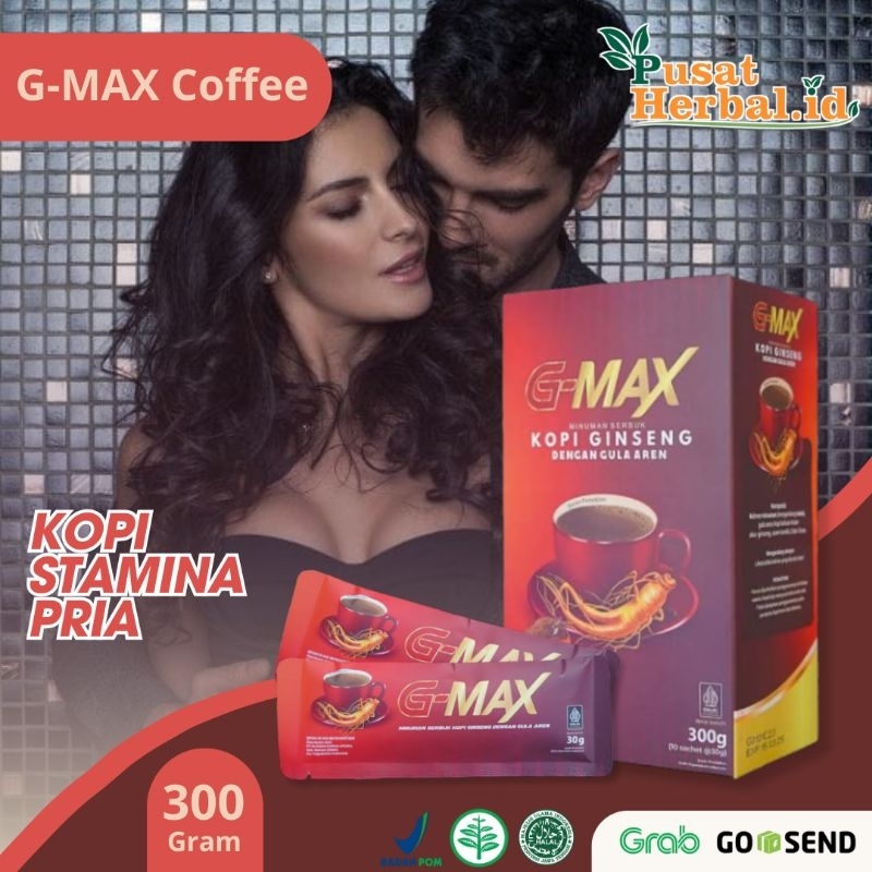 Jual G-MAX Kopi Ginseng Dengan Gula Aren Gmax Coffee | Kopi Stamina Pria Kuat Tahan Lama Herbal ...