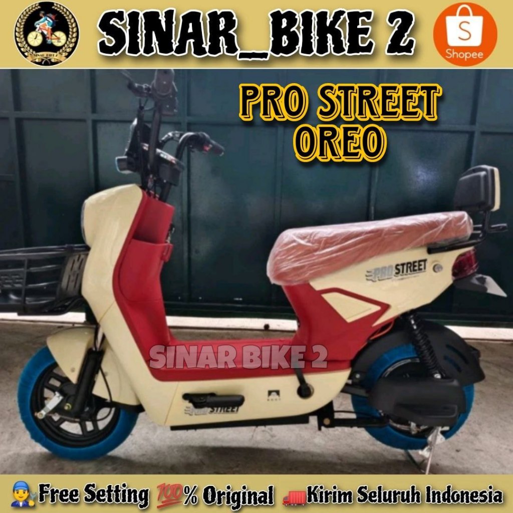 Jual Sepeda Listrik PRO STREET OREO E Bike 650 Watt with NFC Keyless ...