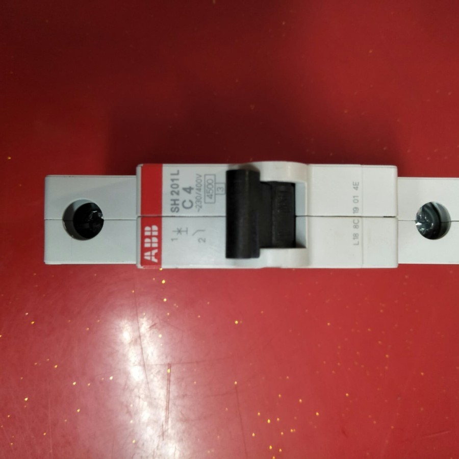 Jual ABB MCB 1 phase 4 Amper 6ka MCB ABB S201 ABB ORIGINAL | Shopee Indonesia