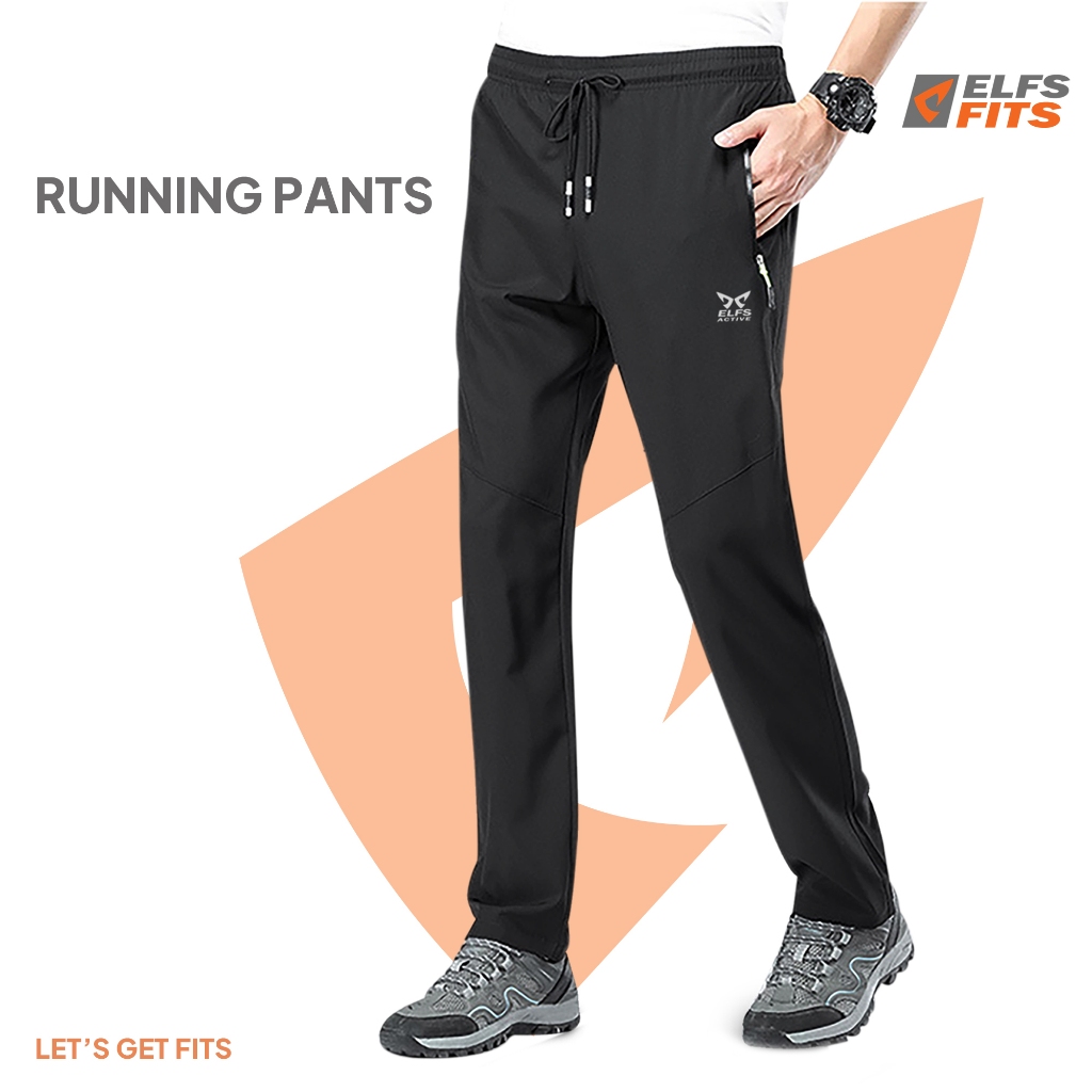 Jual ELFS FITS Running Pants - Celana Panjang Ringan Lari Jogging ...