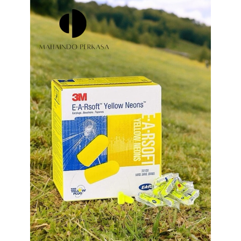 Jual 3M Yellow Neon Earplug Ear-Soft Penutup Telinga 1 Box 200pcs | Shopee Indonesia