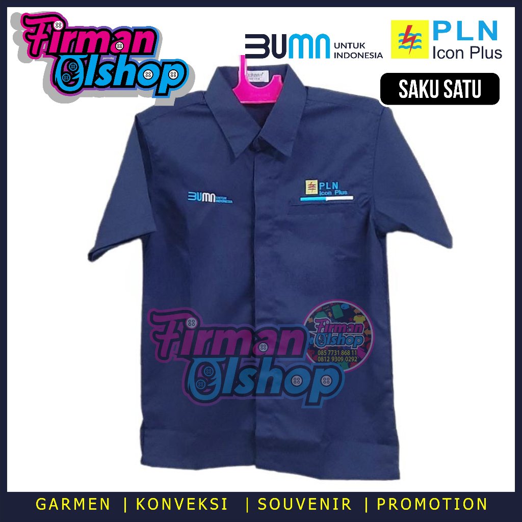 Jual kemeja bumn pln icon plus seragam bumn pln icon plus baju bumn pln ...