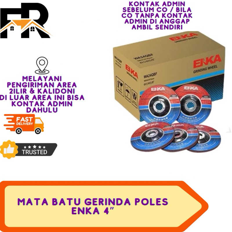 Jual MATA BATU GERINDA POLES ENKA 4” | Shopee Indonesia