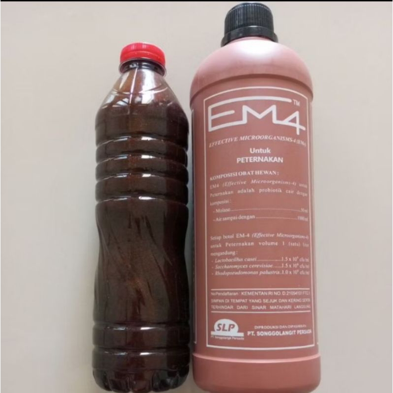 Jual Paket EM4 Peternakan (1 Liter) dan Molase Tetes Tebu Murni (700 ...