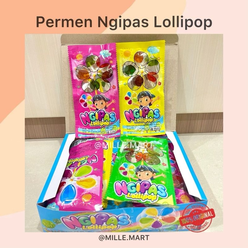 Jual [Per Box] PERMEN NGIPAS KIPAS LOLLIPOP ANEKA RASA BUAH BENTUK ...