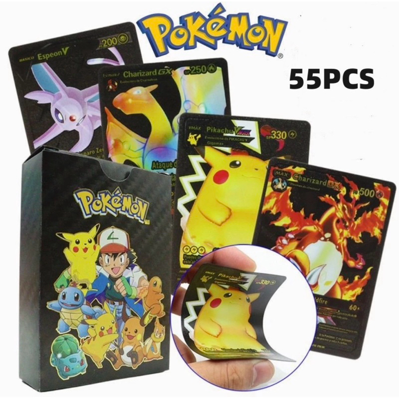 Jual DEALSHOP21 | Kartu Pokemon Black Gold Silver Versi Inggris Untuk Koleksi Anak Kartu Foil ...