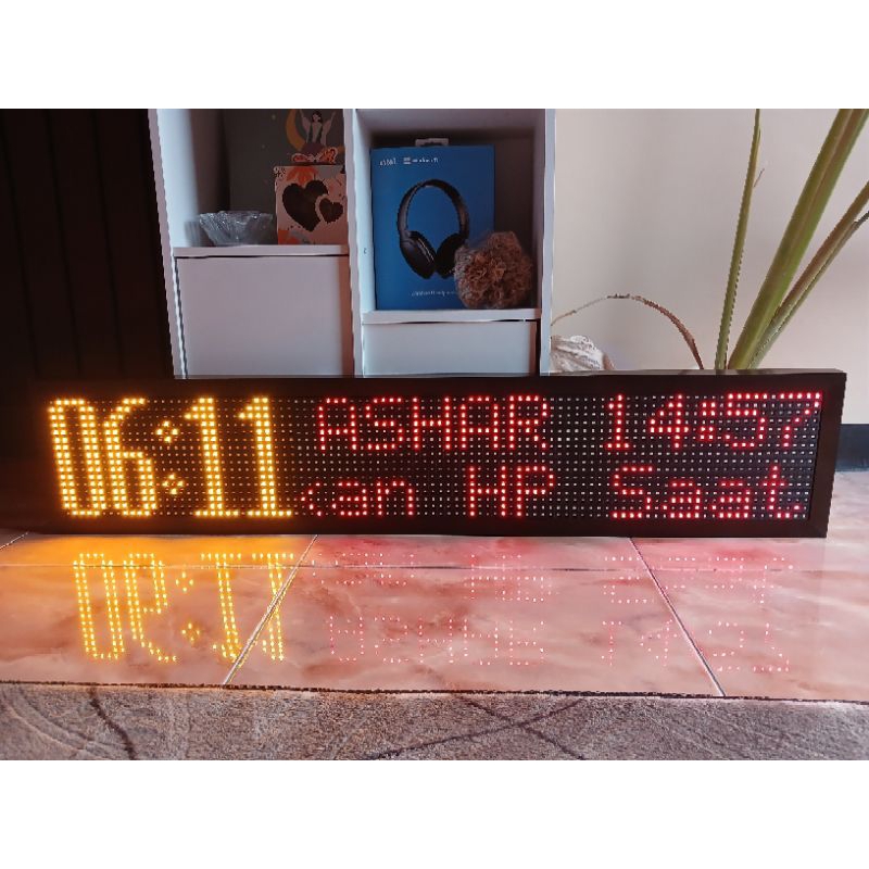 Jual JAM WAKTU SHOLAT MASJID / JAM DIGITAL WAKTU SHOLAT MUSHOLA WIFI ...