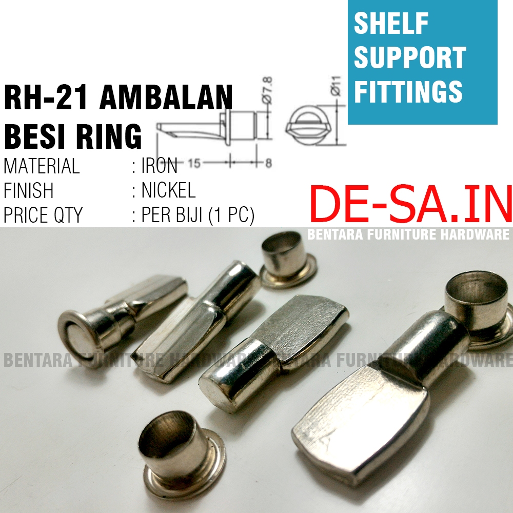 Jual HUBEN RH-21 AMBALAN RING BESI RING LAKI (UNTUK RAK KAYU) | Shopee ...