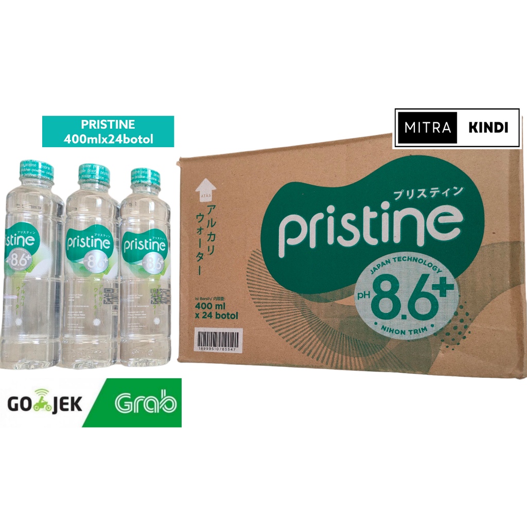 Jual PRISTINE PH 8.6 – 400 ML – 1 DUS = 24 BOTOL | Shopee Indonesia