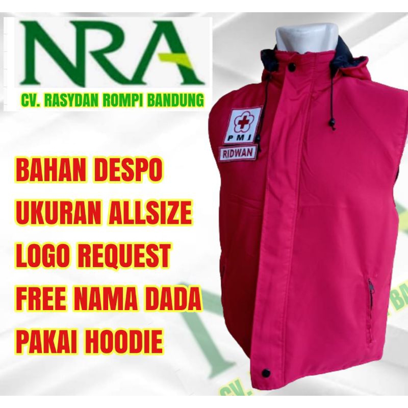 Jual Rompi PMR, Rompi Merah, Rompi safety, Rompi PMI, Rompi Wiramadya ...