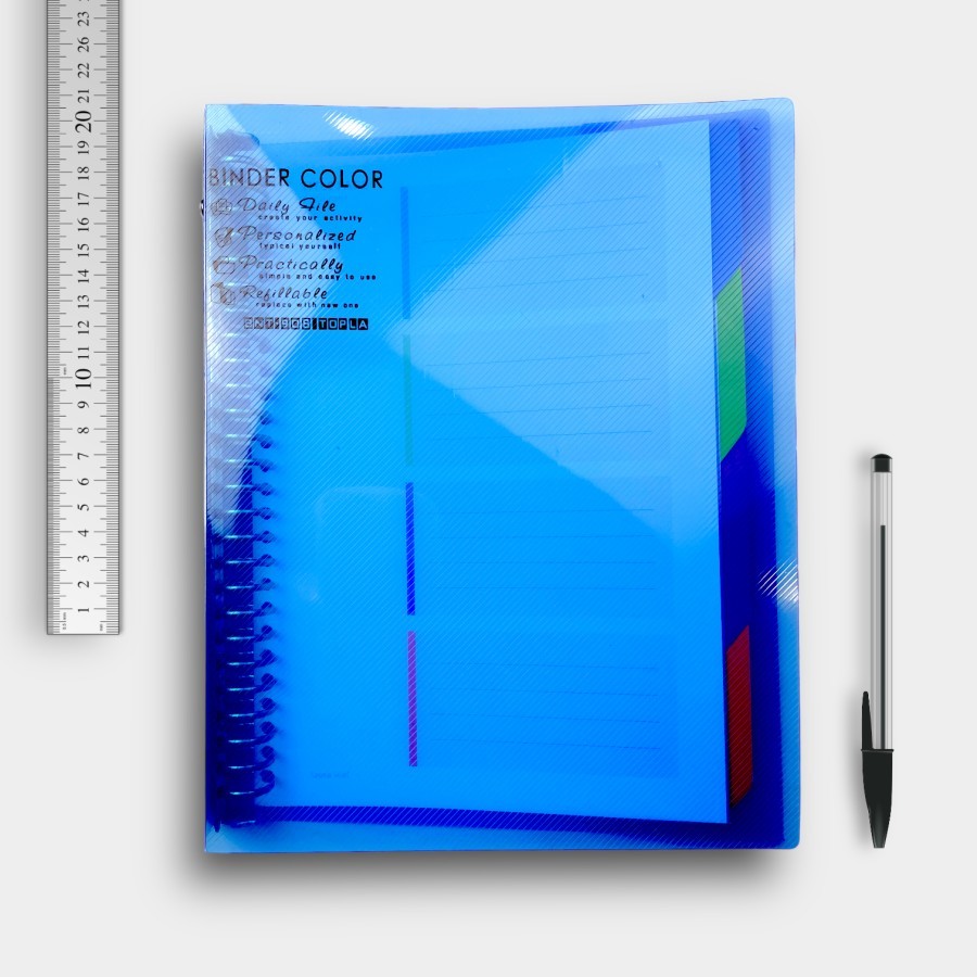 Jual Binder File Ukuran B5 BNT 908 Transparant Colour - Binder Note B5 ...