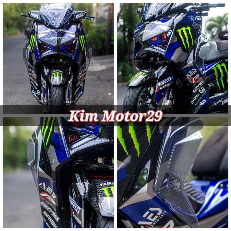 Jual legshield yamaha xmax new connected transparan legwinshield kaki ...