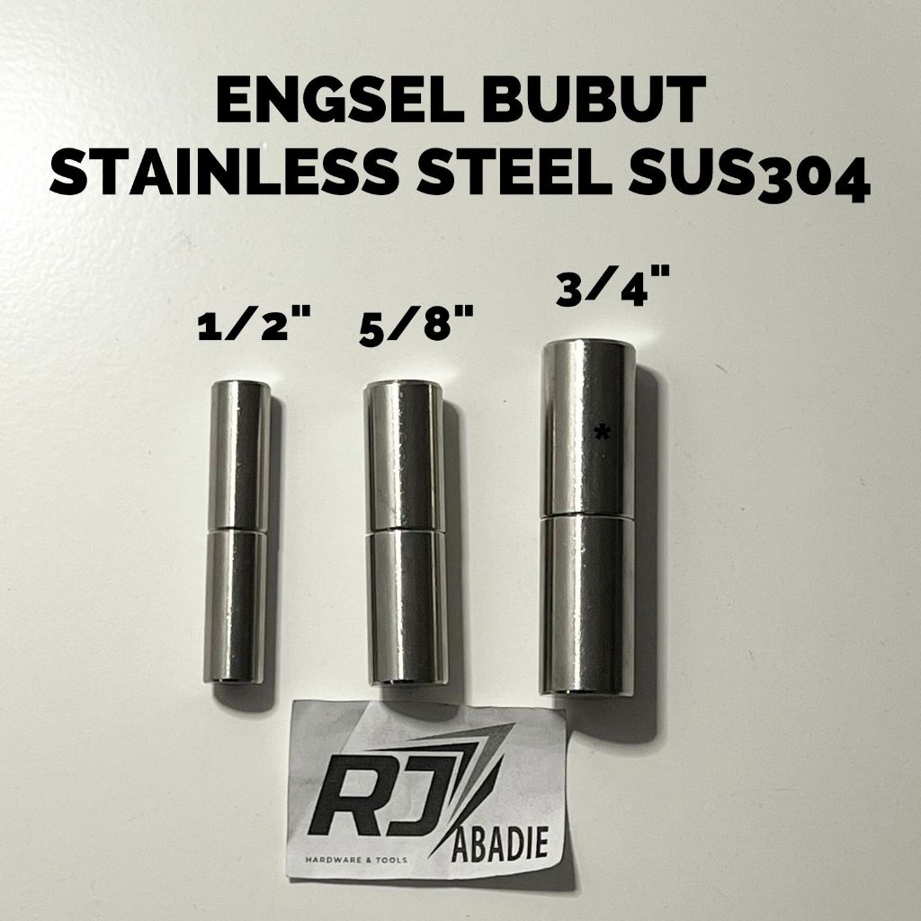 Jual Engsel Bubut Pagar Las Welded Hinge Stainless Steel SUS304 1/2" 5/ ...