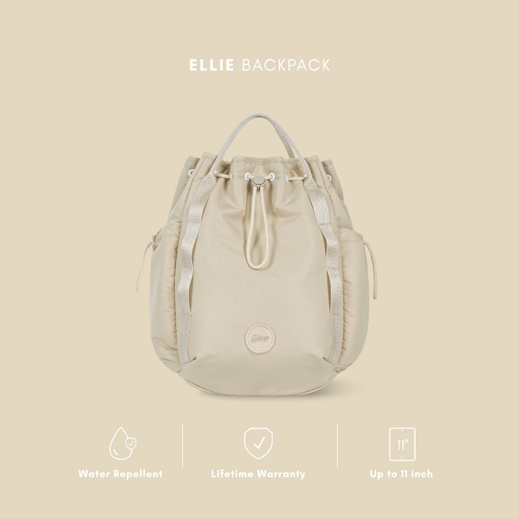 Jual Bigmo Tas Ransel Wanita Water Resistant Water Proof Ellie Hazelnut ...