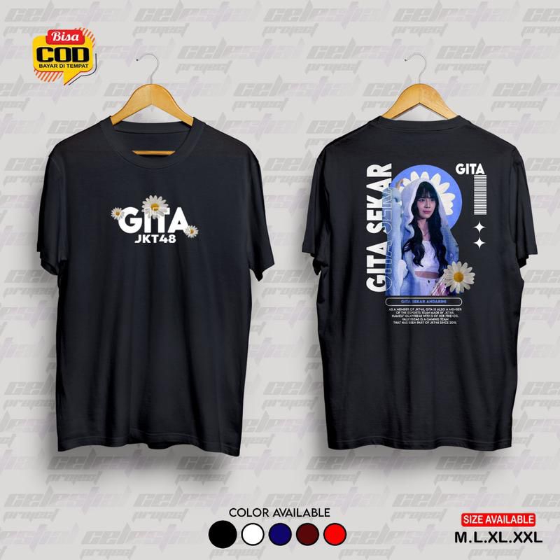 Jual Kaos JKT48 New Era Gita Sekar Andarini - T-shirt Distro Member JKT48~FREE STICKER | Shopee ...