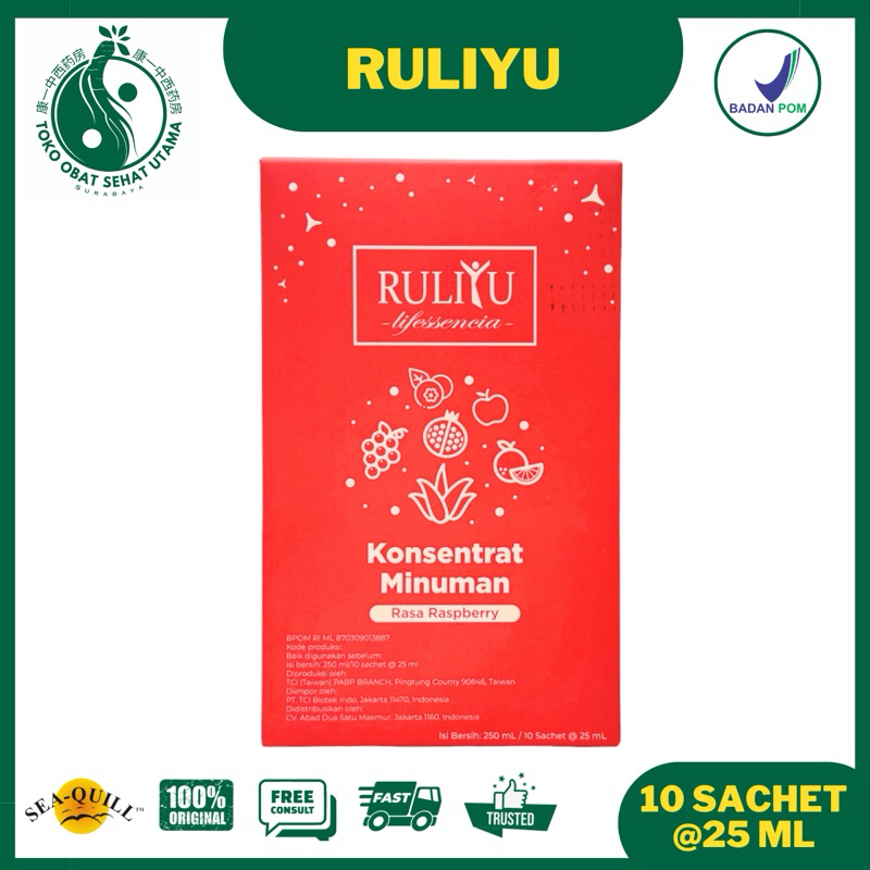 Jual RULIYU Rasa Raspberry / Konsentrat Minuman Kesehatan dari Ekstrak ...