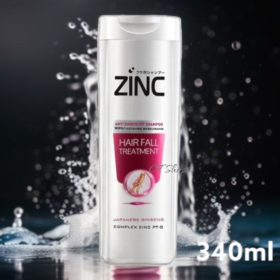Jual ZINC Shampoo Hair Fall Treatment Botol - 340ml | Shopee Indonesia