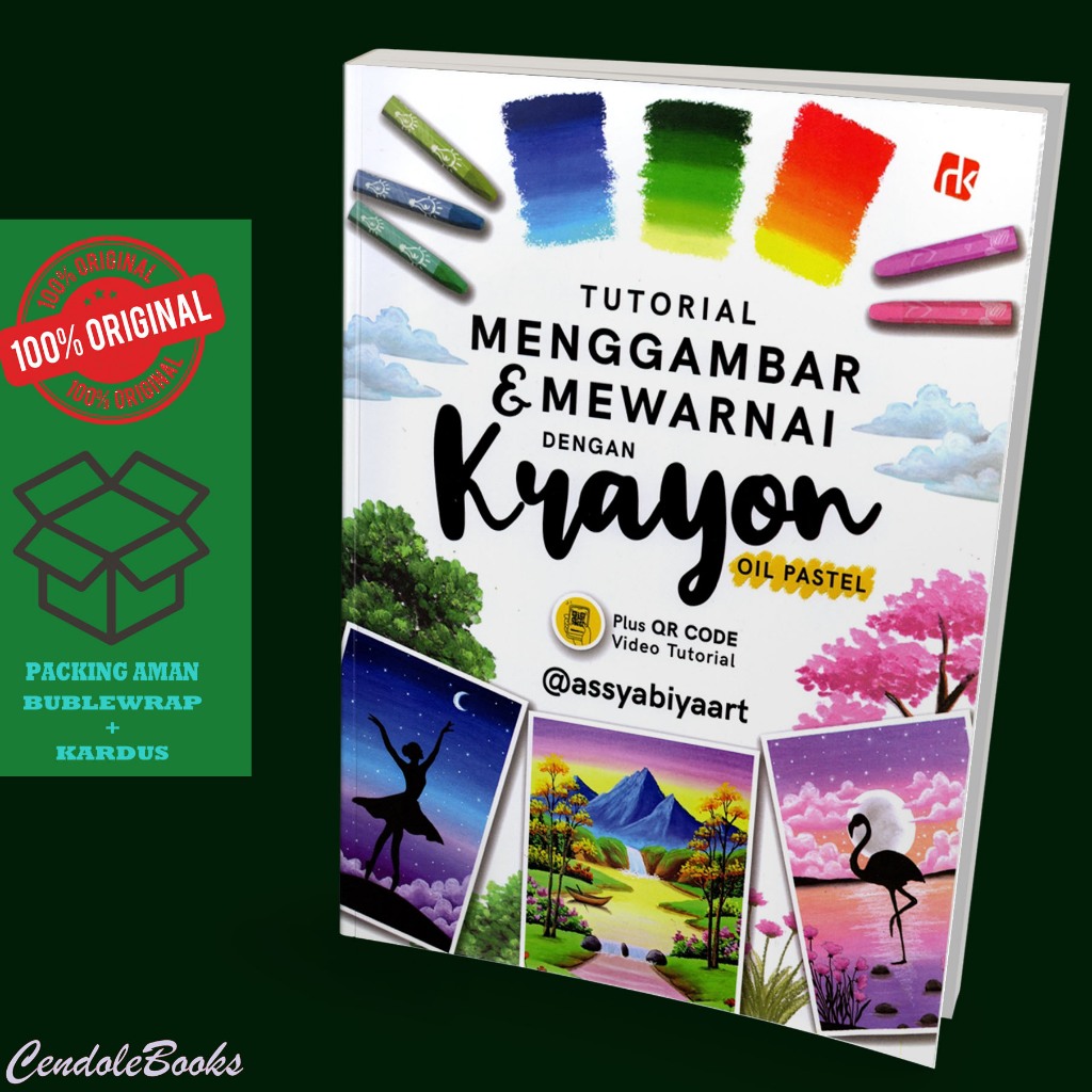 Jual Buku Tutorial Menggambar dan Mewarnai Dengan Krayon Oil Pastel ...
