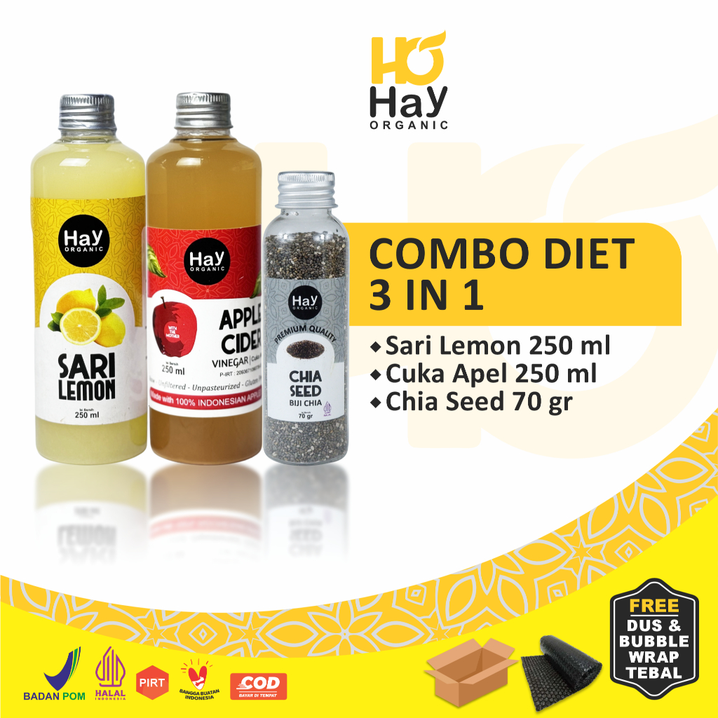 Jual Hay Organic - Paket Diet Detoks Detox Alami Sari Lemon Chia Seeds ...