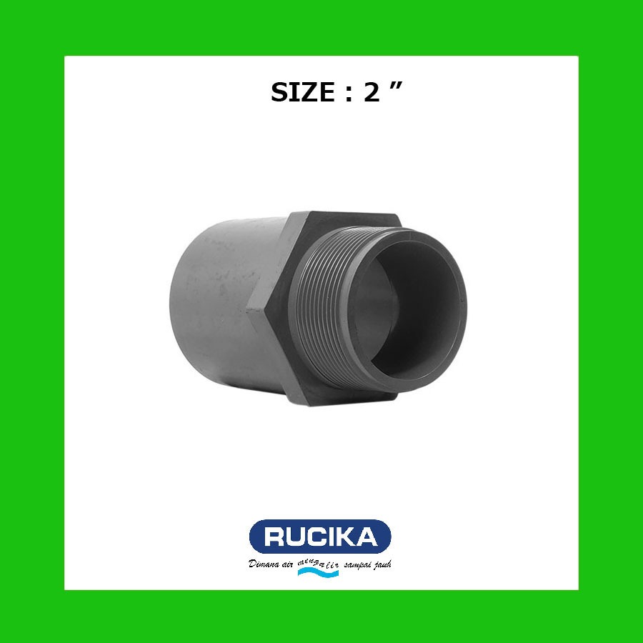 Jual Rucika Valve Socket / V Sok / Soc / Soket Drat Luar Fitting PVC AW ...